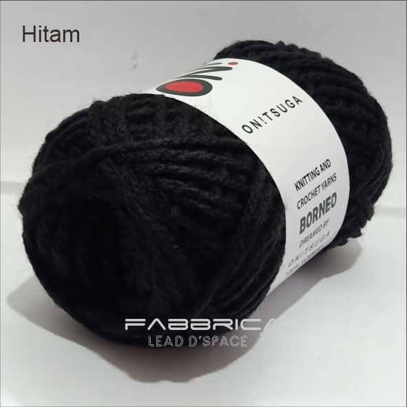 Jual Jgbyf0R Benang Wool Rajut Wol Borneo Onitsuga Tebal Part 1 - Hitam ...