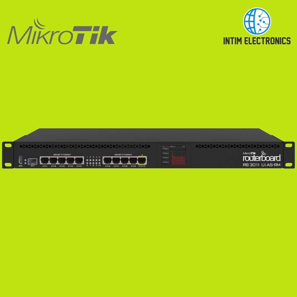 Jual Mikrotik RB3011UiAS-RM 10 port Gigabit Ethernet Router | Shopee ...