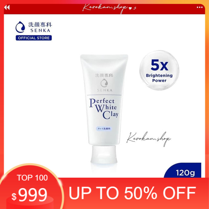 Jual SENKA Perfect White Clay 120g | Shopee Indonesia