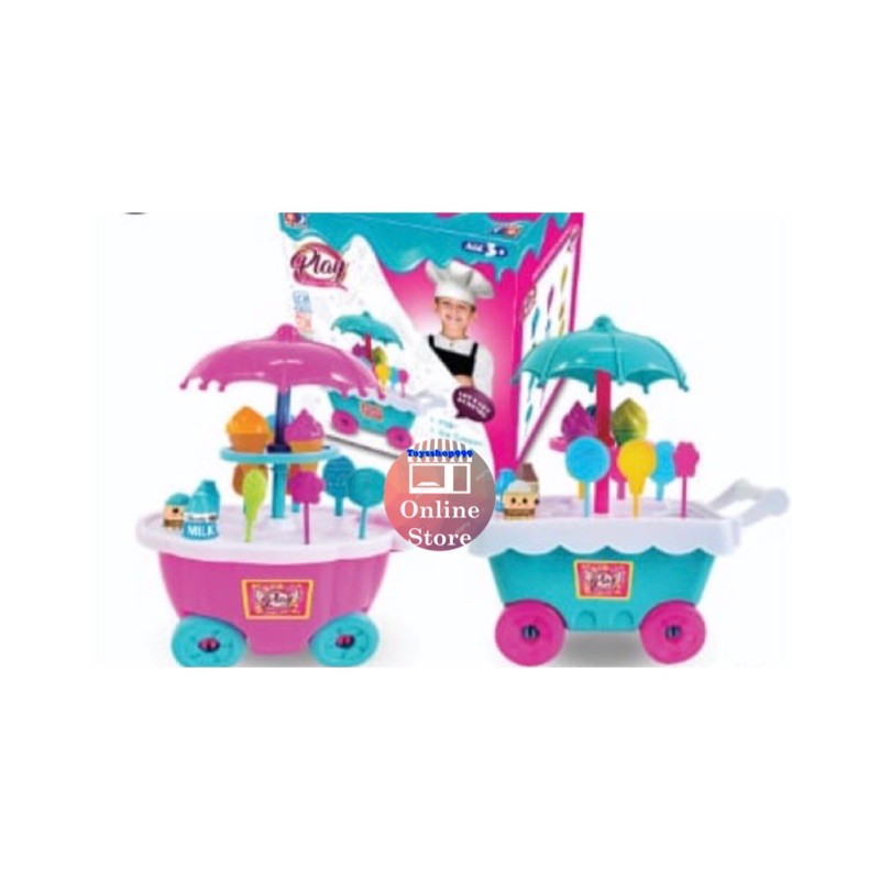 Jual mainan anak ice cream dorong size im3202 M - trolley dorong ice ...