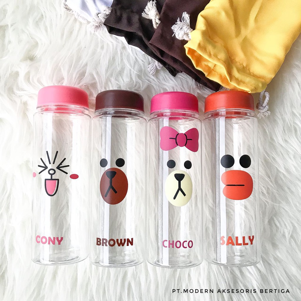 Jual BOTOL MINUM LINE COLOR 500ML | LINE FRIENDS BROWN SALLY CONY CHOCO ...