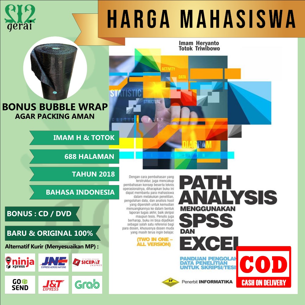 Jual BUKU PATH ANALYSIS MENGGUNAKAN SPSS DAN EXCEL IMAM HERYANTO HARGA MAHASISWA | Shopee Indonesia