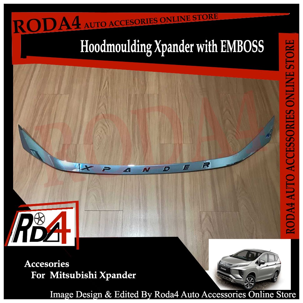 Jual List Kap Mesin Xpander - Hood Moulding Xpander With EMBOSS Chrome ...