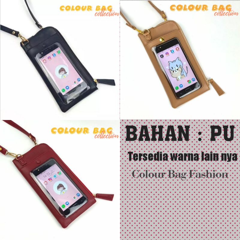Jual CLR - Tas Hp wanita/Sling bag phone/Tas selempang Hp Transparan | Shopee Indonesia