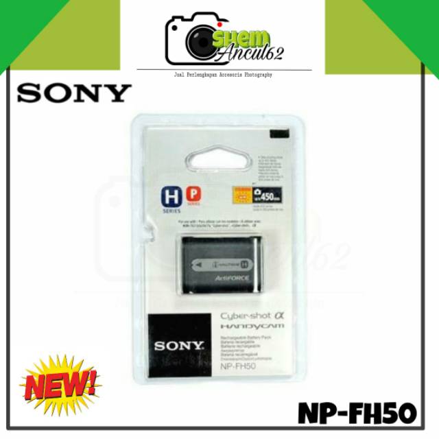 Jual Battery Baterai Batre Replacement for Sony np fh50 NP-FH30 / NP-FH40 / NP-FH50 | Shopee ...
