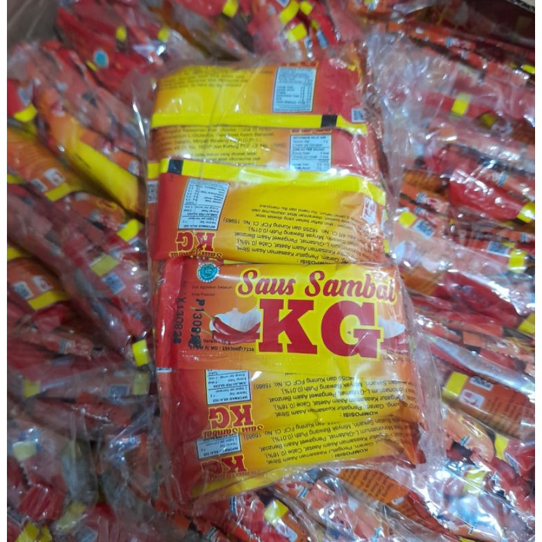 Jual saus sachet/saus stick merek KG (isi 25 pcs) | Shopee Indonesia