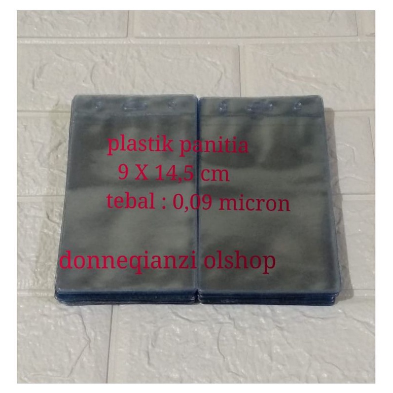 Jual plastik panitia , plastik nametag 9 x 14,5 cm...1pak ( isi 100pcs ...