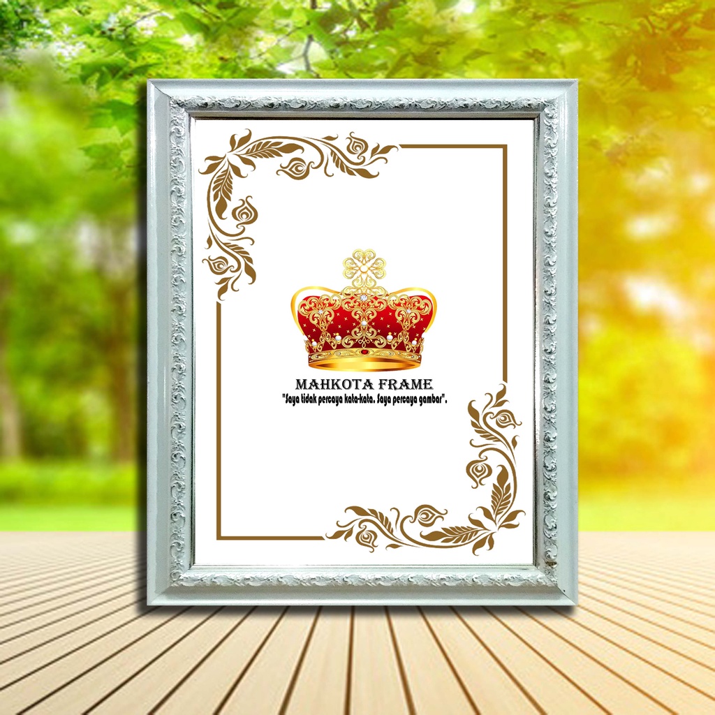 Jual Bingkai Figura Frame 12R ( 30X40 CM S01) FULL Ukir, Gold,Coklat ...