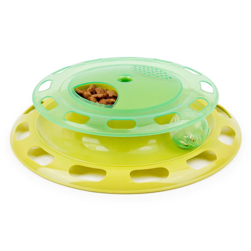 Jual PREORDER Flying Discs Cat Toy Music Play Can Be Rotated Disc Toys ...