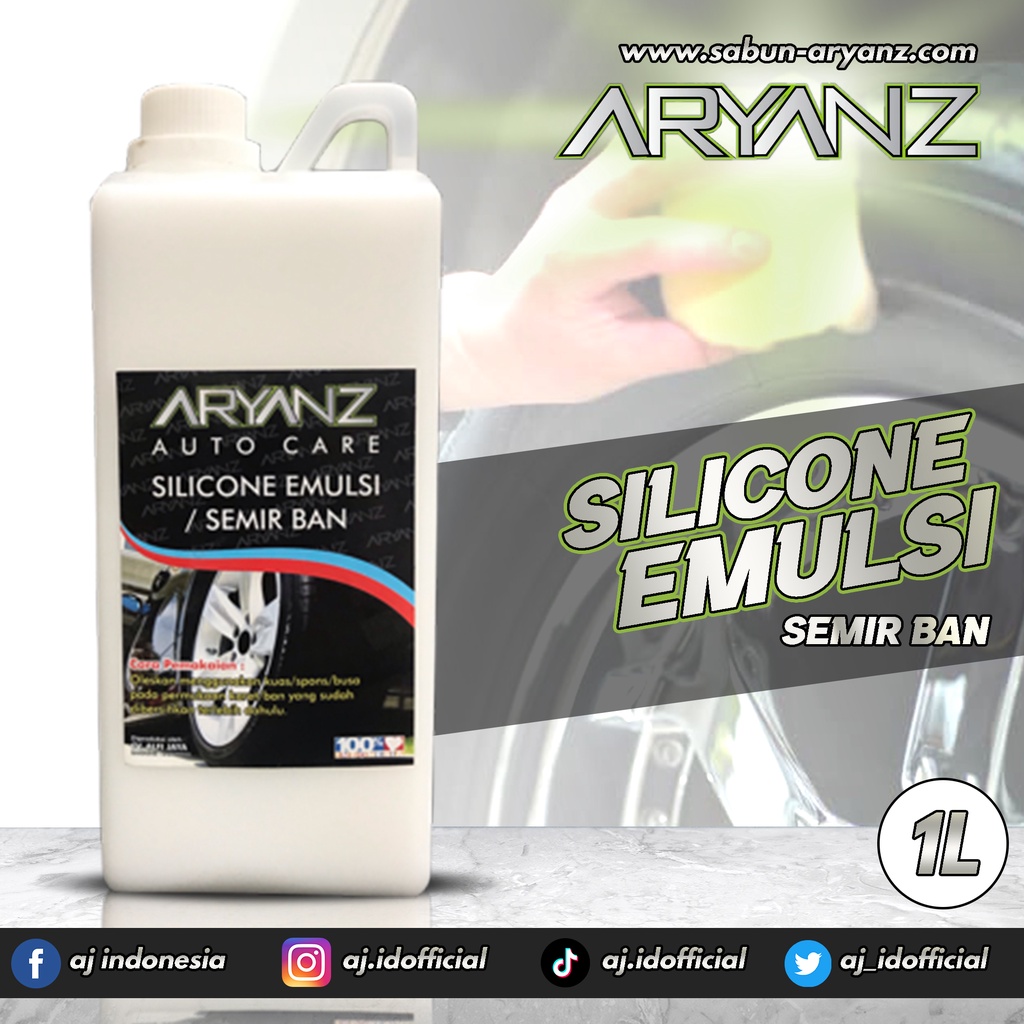 Jual Semir Ban mobil motor wet look kemasan 1 liter | Shopee Indonesia