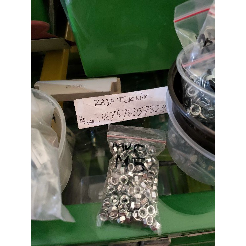 Jual Mur M5 galvanis buka pakai kunci 8mm perpcs / mur m 5 kunci 8 ...