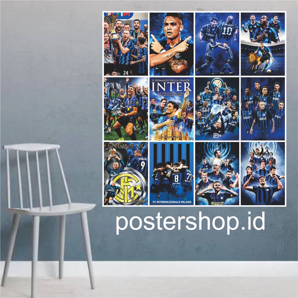 Jual Poster Bola Inter Milan (ISI 12PCS ) | Shopee Indonesia