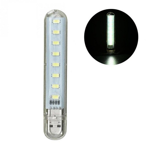 Jual Lampu LED USB SMD 5730 Putih 5V 8 Led Mobile Power Light bulb Lamp ...