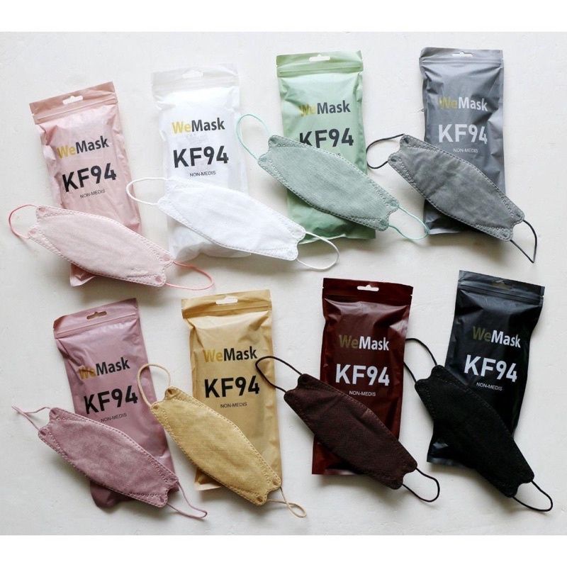 Jual PROMO! KF 94 WARNA 4PLY (1Pack Isi 10pcs) TERBARU MASKER KF94 ...