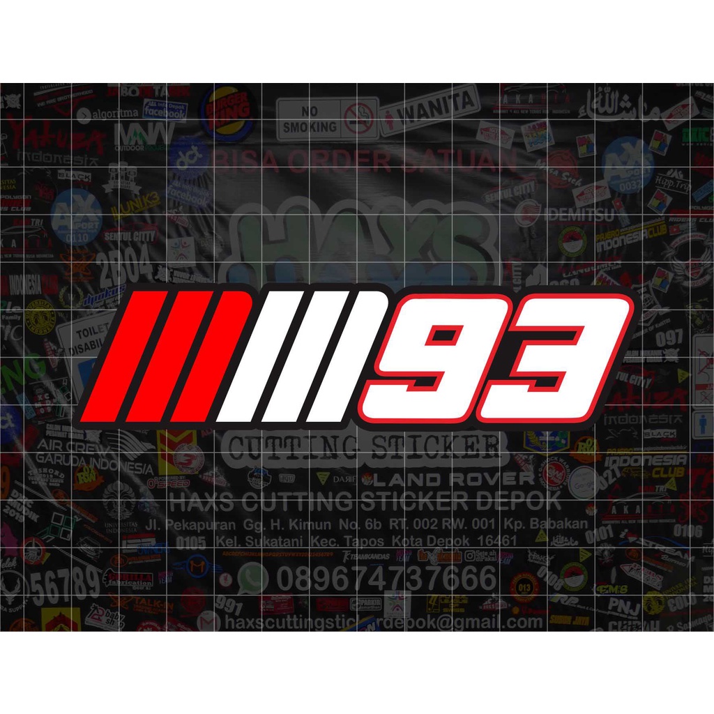 Jual Cutting Sticker Visor Helm MM93 Ukuran 12 Cm | Shopee Indonesia