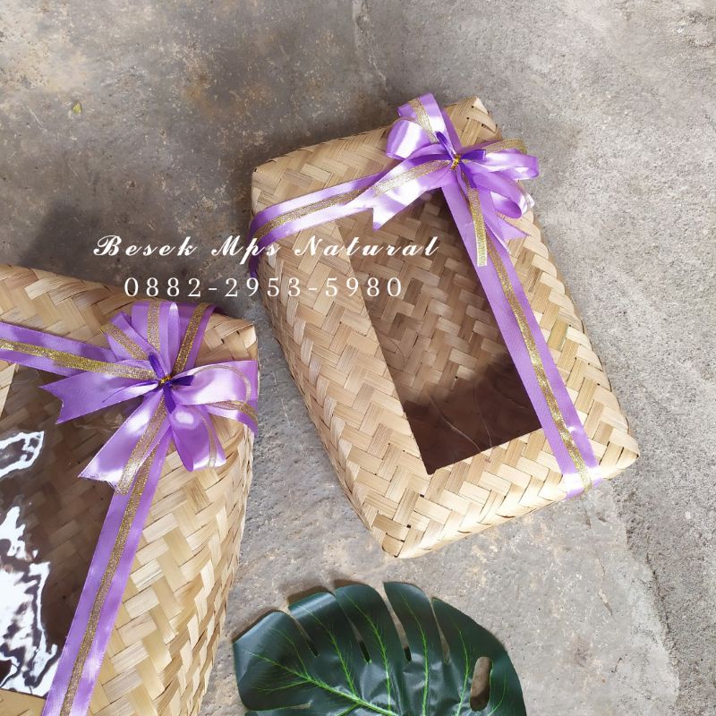 Jual BESEK 20X30 CM MIKA WARNA / besek persegi panjang / besek hias ...