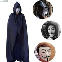 Jual paket jubah topeng vendetta guy fawkes halloween kostum cosplay ...