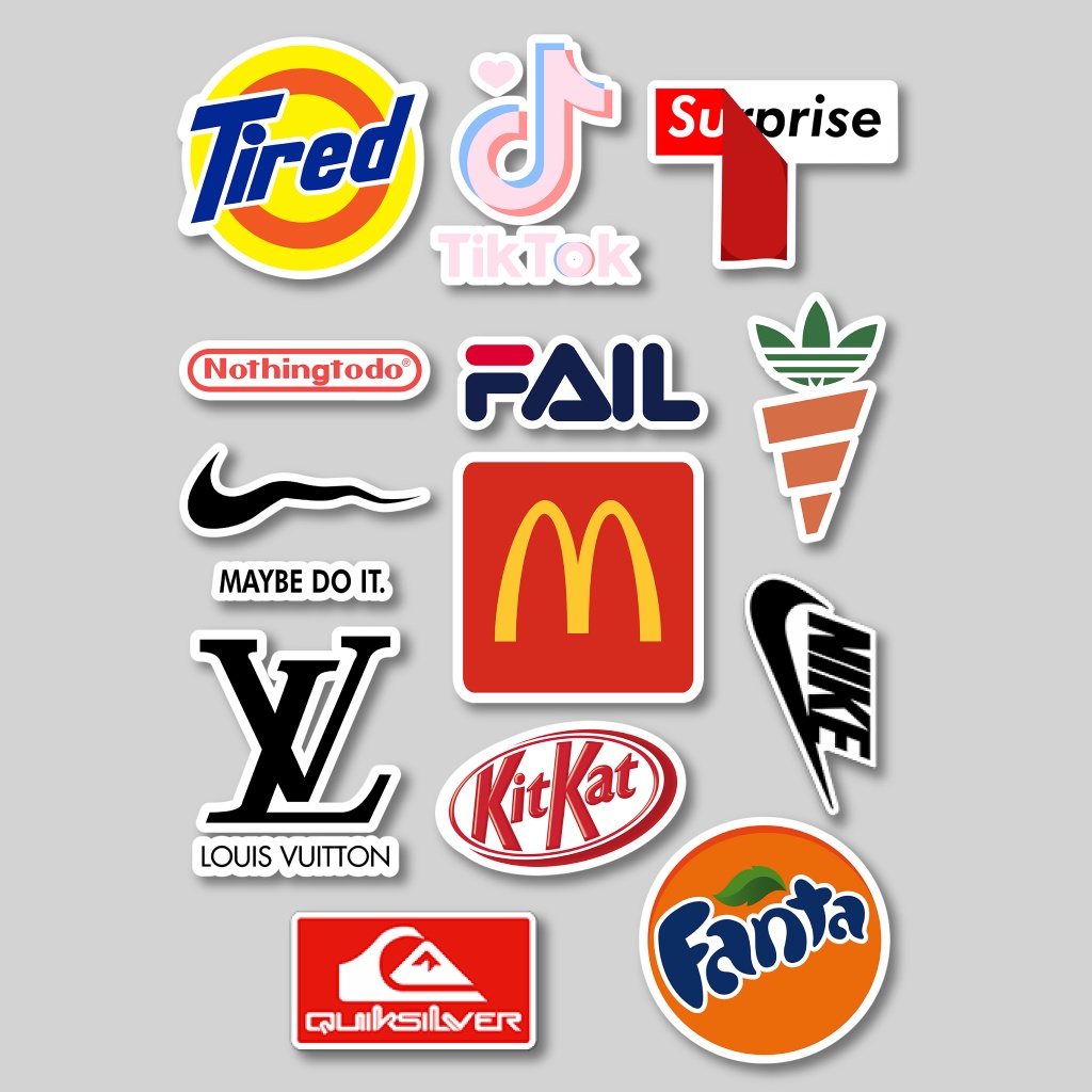 Jual STICKER PACK BRAND LOGO | STIKER AESTHETIC LAPTOP AKSESORIS HP ...