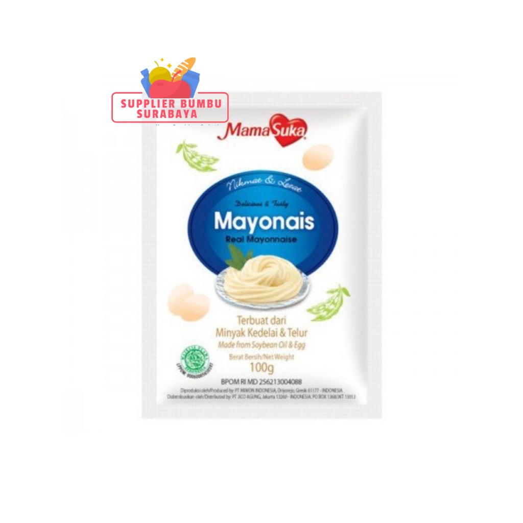 Jual MamaSuka Mayonaise Original Mayonais Mayo Sachet 100g | Shopee Indonesia