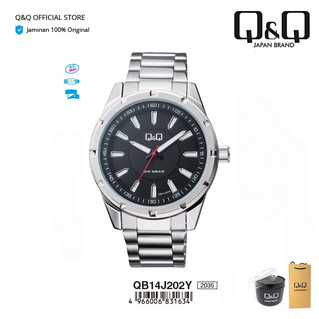 Jual Q&Q QnQ QQ Original Jam Tangan Pria Fashion Analog Stainless Steel ...
