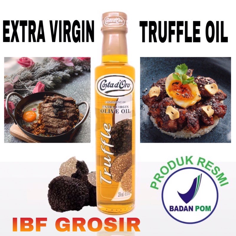 Jual Costa doro extra Virgin truffle Oil 250ml Minyak zaitun with Truffle | Shopee Indonesia