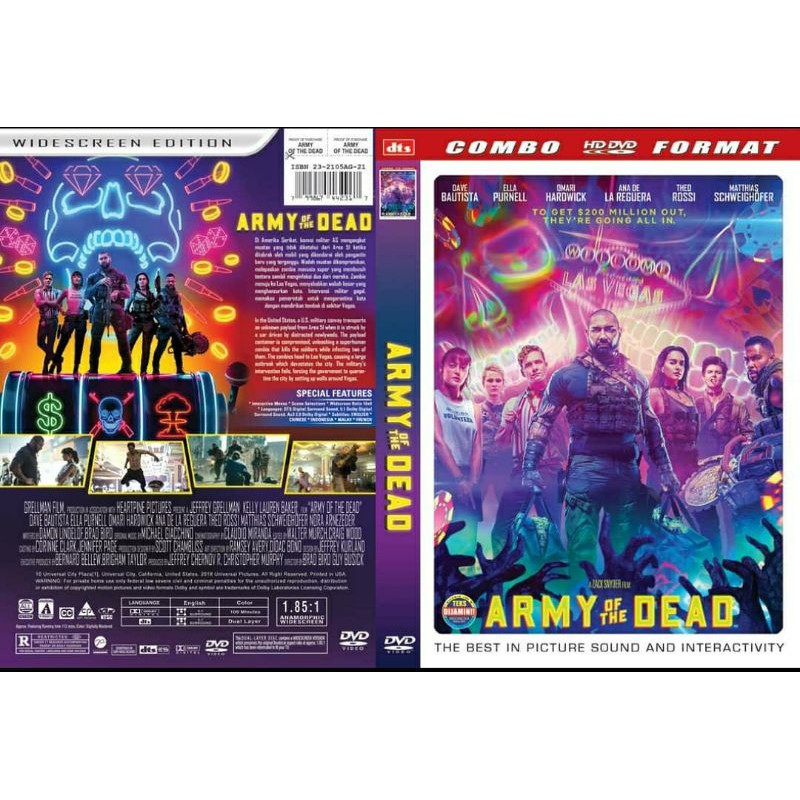 Jual dvd Army Of The Dead {OD DTS R1} {Action, crime,horror} {Dave ...