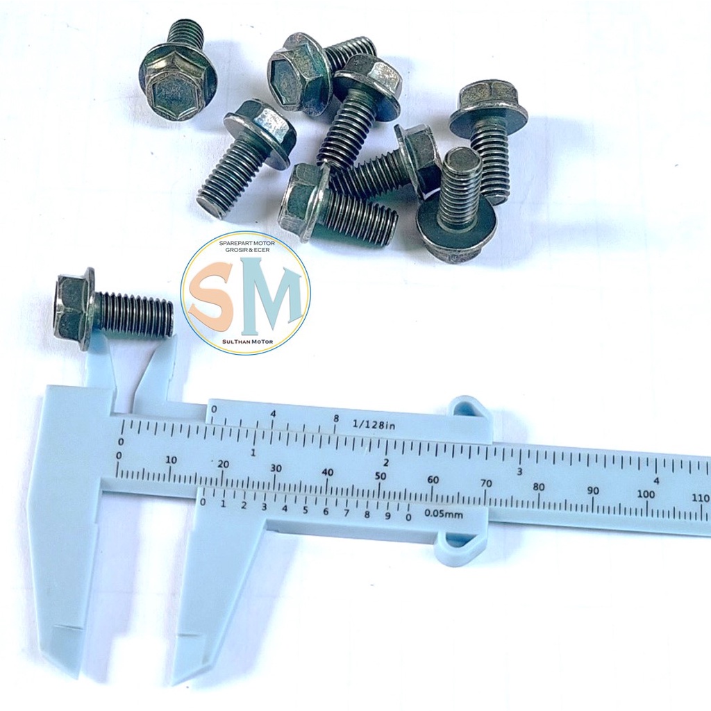 Jual Baut Push Step Hitam / Kehijauan (Ori) M8 Baut Kepala Kunci 12mm ...