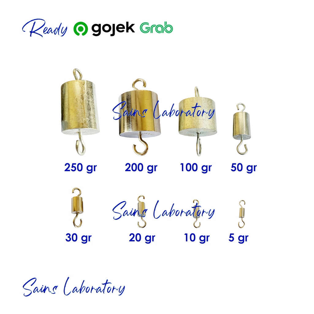 Jual Beban Berkait dengan Penggantung Beban Percobaan Fisika Stainless ...