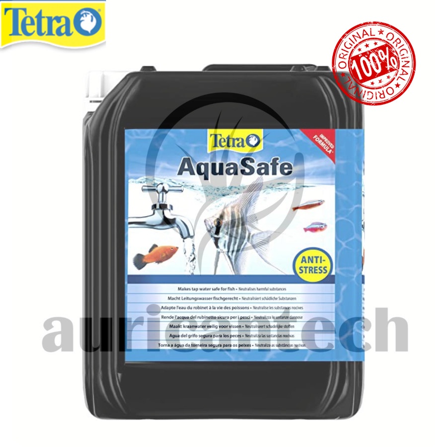 Jual TETRA AQUASAFE 5L 5000 ML AQUA SAFE - AQUARIUM KOLAM 5 liter ...
