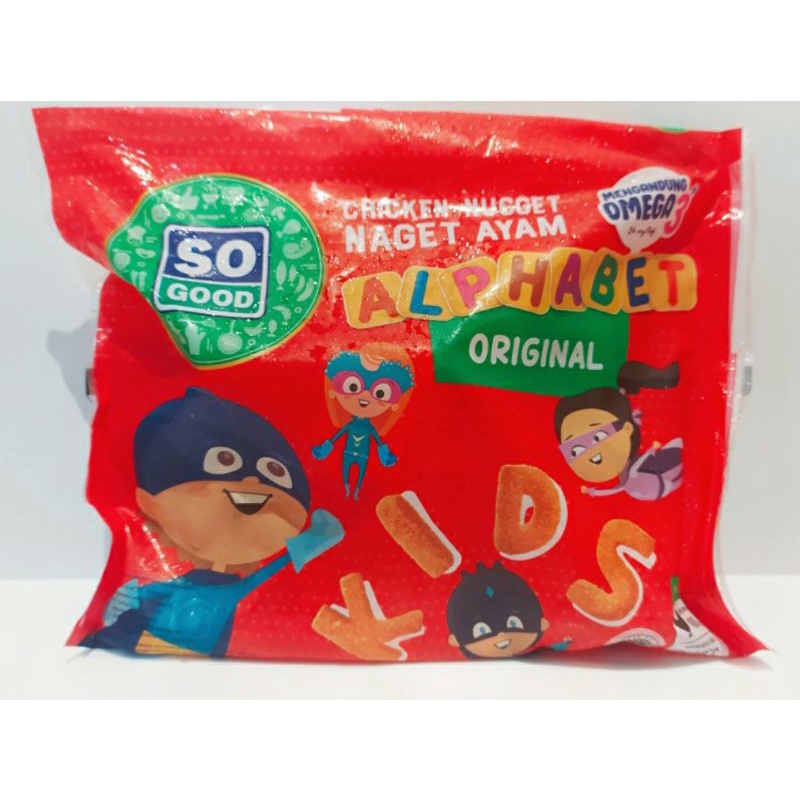 Jual So Good Chicken Nugget Alphabet 400 gr | Shopee Indonesia