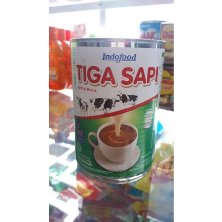 Jual Susu kental manis tiga sapi indomilk omela frisian flag | Shopee ...