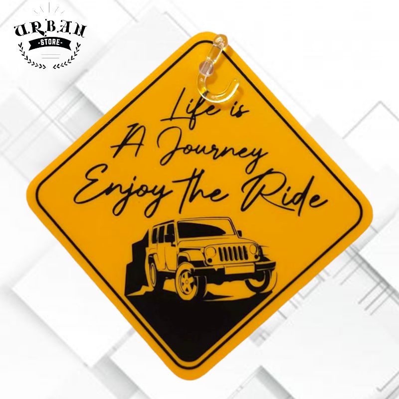 Jual Signage PVC - Live Is a Journey Enjoy The Ride | Shopee Indonesia