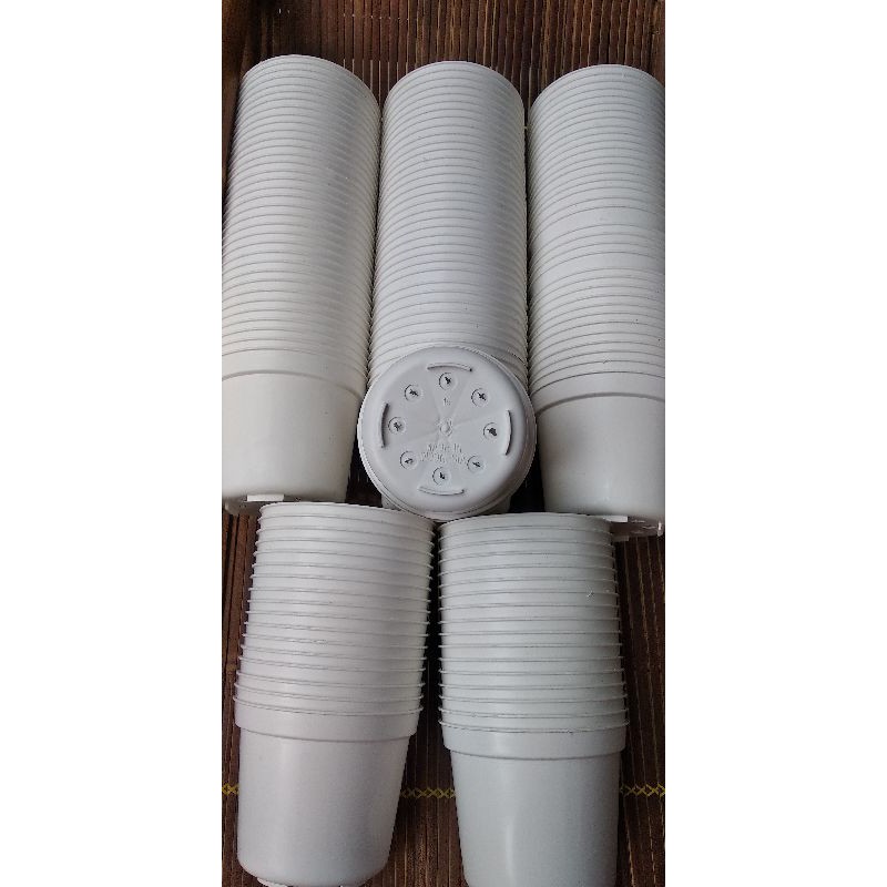 Jual Pot Putih Ukuran 15 - Paket isi 3 pcs (10.000) | Shopee Indonesia