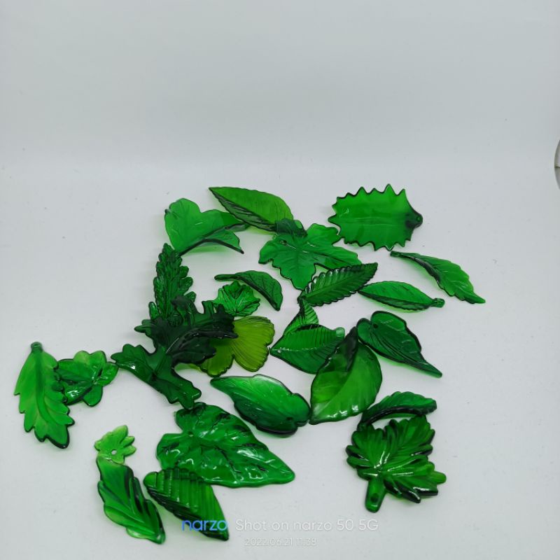 Jual 1/4 mote manik daun daun akrilik | Shopee Indonesia