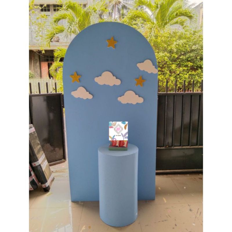 Jual Paket Backdrop Dekorasi Styrofoam khusus 1x2 m, uk nama 3cm ...