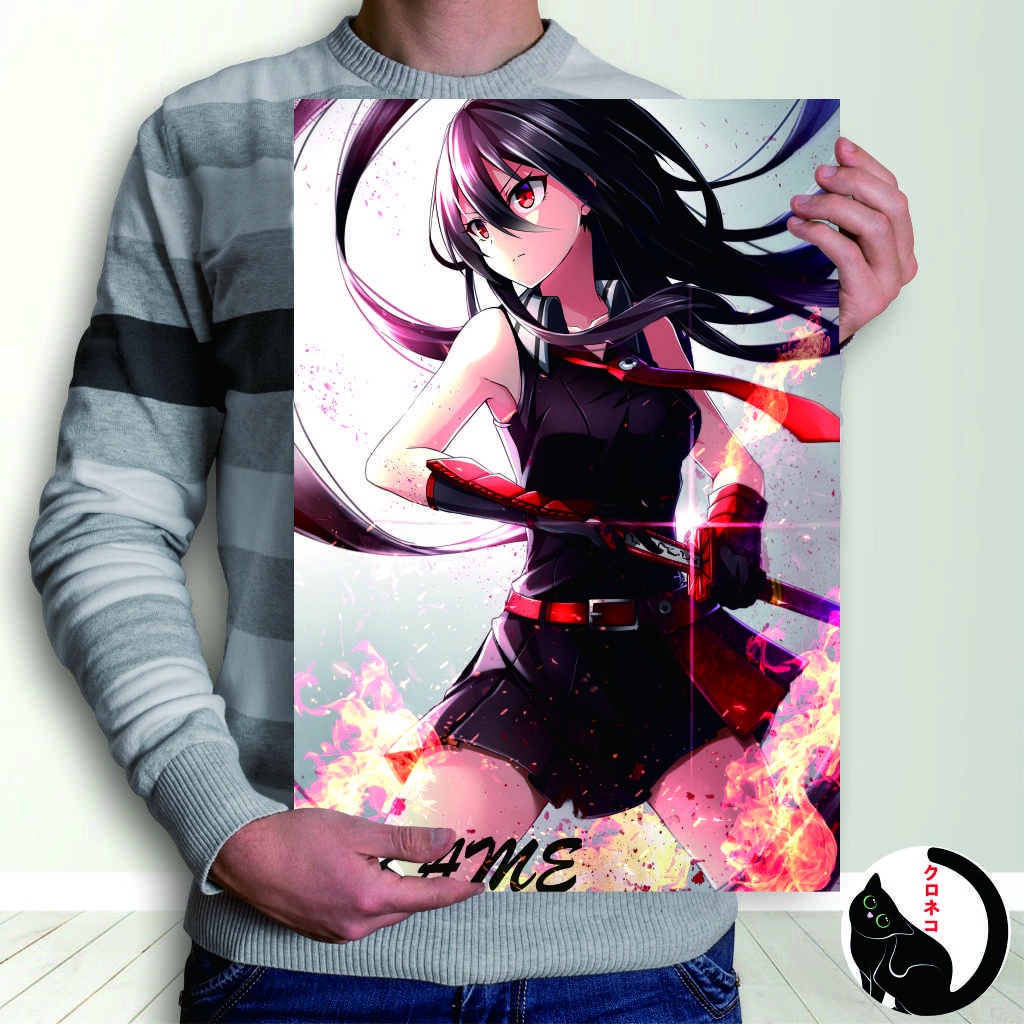 Jual Poster Akame Ga Kill Anime Ukuran A3+ Akame Esdeath Tatsumi Leone ...