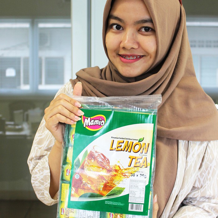 Jual Mamio Lemon Tea 30 Sachet @25gram - Bubuk Minuman Teh rasa Lemon ...