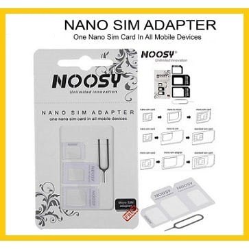 Jual noosy sim card adaptor SIM Card Adapter 3 in 1 (Micro, Nano, Mini ...
