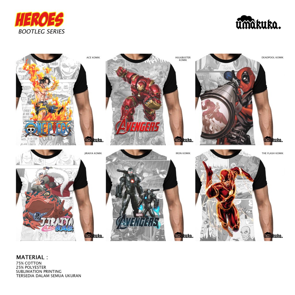 Jual KAOS FULLPRINT 3D UMAKUKA KAOS ANIME BOOTLEG SERIES - FB ANIME ...
