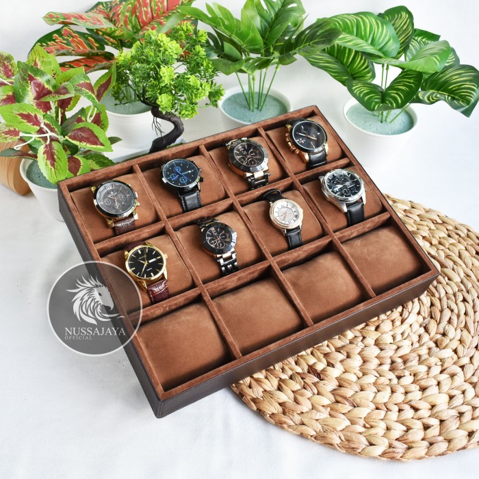 Jual JUMBO Watch Tray Display Storage Case Watches Kotak Tempat Jam ...