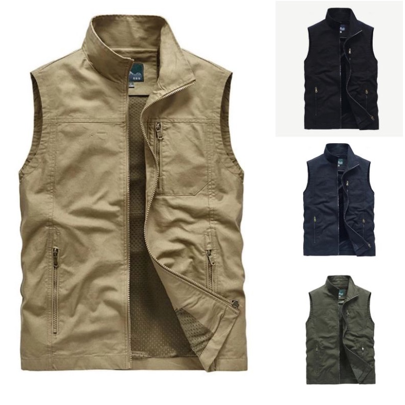 Jual Jaket Rompi Pria /Rompi Pria Keren/ Rompi Lapangan / Rompi Outdoor ...