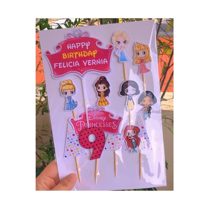 Jual DISNEY PRINCESS CAKE TOPPER | HIASAN KUE ULTAH | READY STOK BATAM ...
