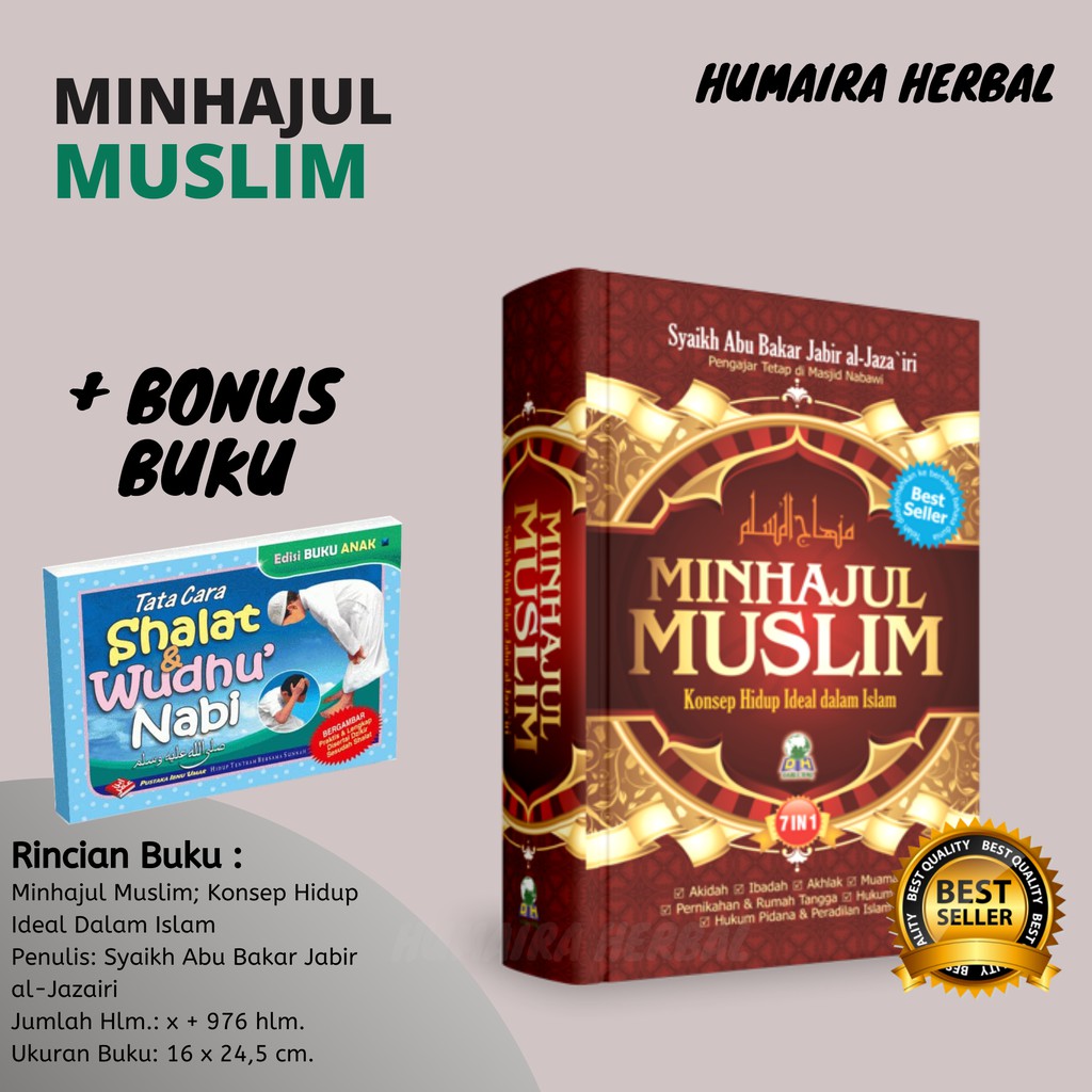 Jual BUKU Minhajul Muslim Konsep Hidup Ideal Dalam Islam DARUL HAQ ...
