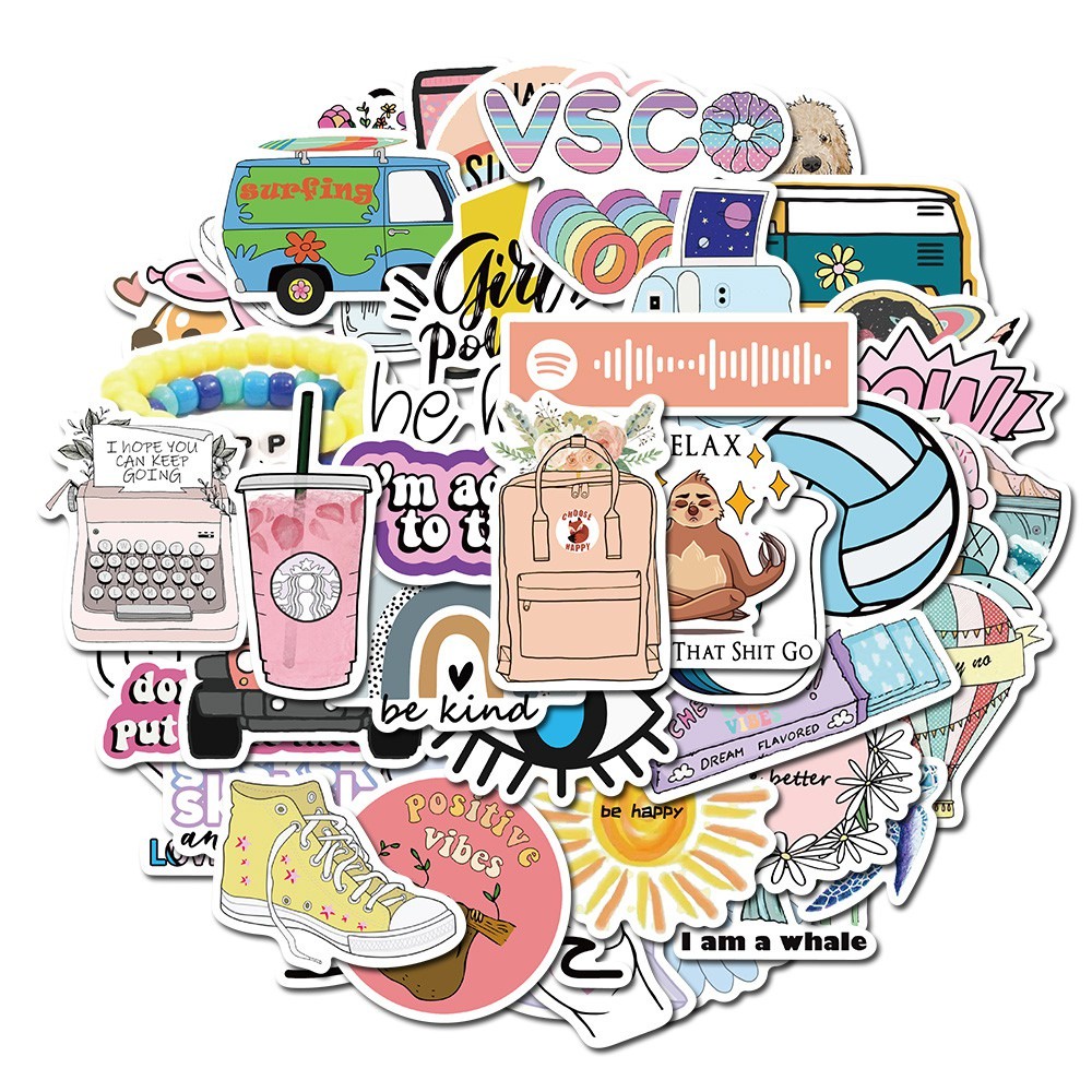 Jual VSCO Sticker Pack (50pcs) | Shopee Indonesia