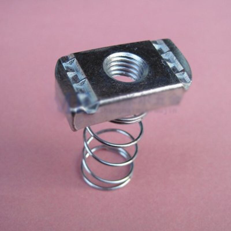 Jual M6 M8 M10 M12 Spring Nut Type C Steel With Springs Nuts | Shopee ...