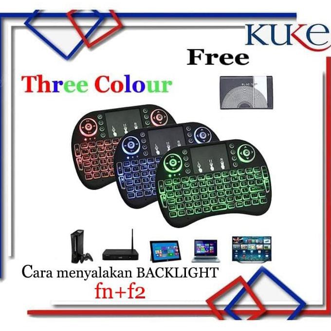 Jual Keyboard Air Mouse i8 Mini Keypad Wireless Touchpad - THREE COLOUR ...