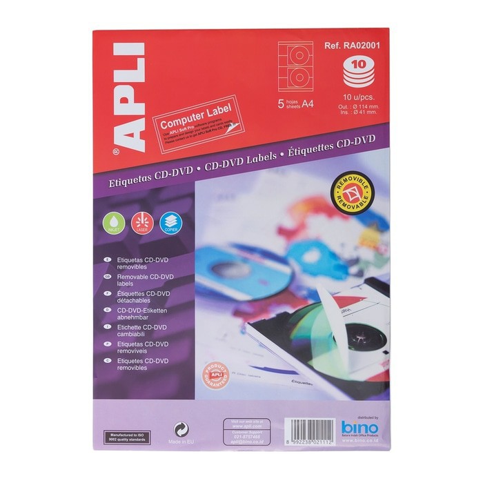 Jual Multimedia Mega CD/DVD Label Opaque Permanen (100 sheets) reff ...