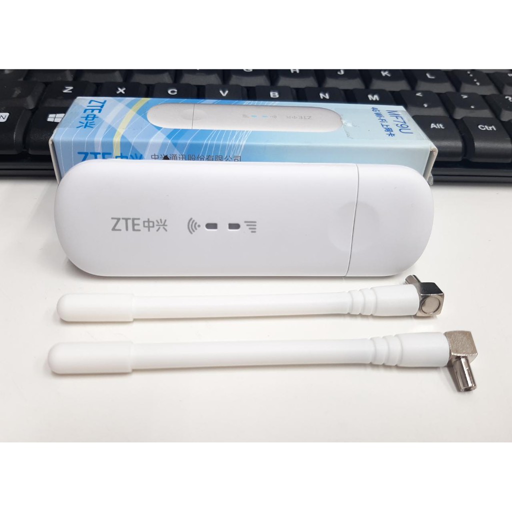 Jual HUAWEI ZTE MF79U WIFI MODEM GSM 4G LTE SEMUA KARTU WITH ANTENA ...