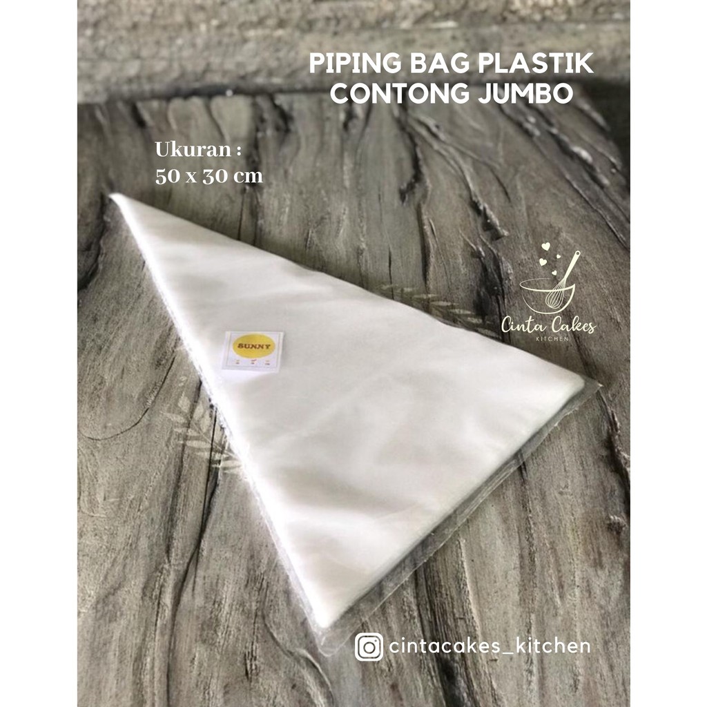 Jual Piping Bag Plastik Contong Jumbo 50 x 30cm | Shopee Indonesia
