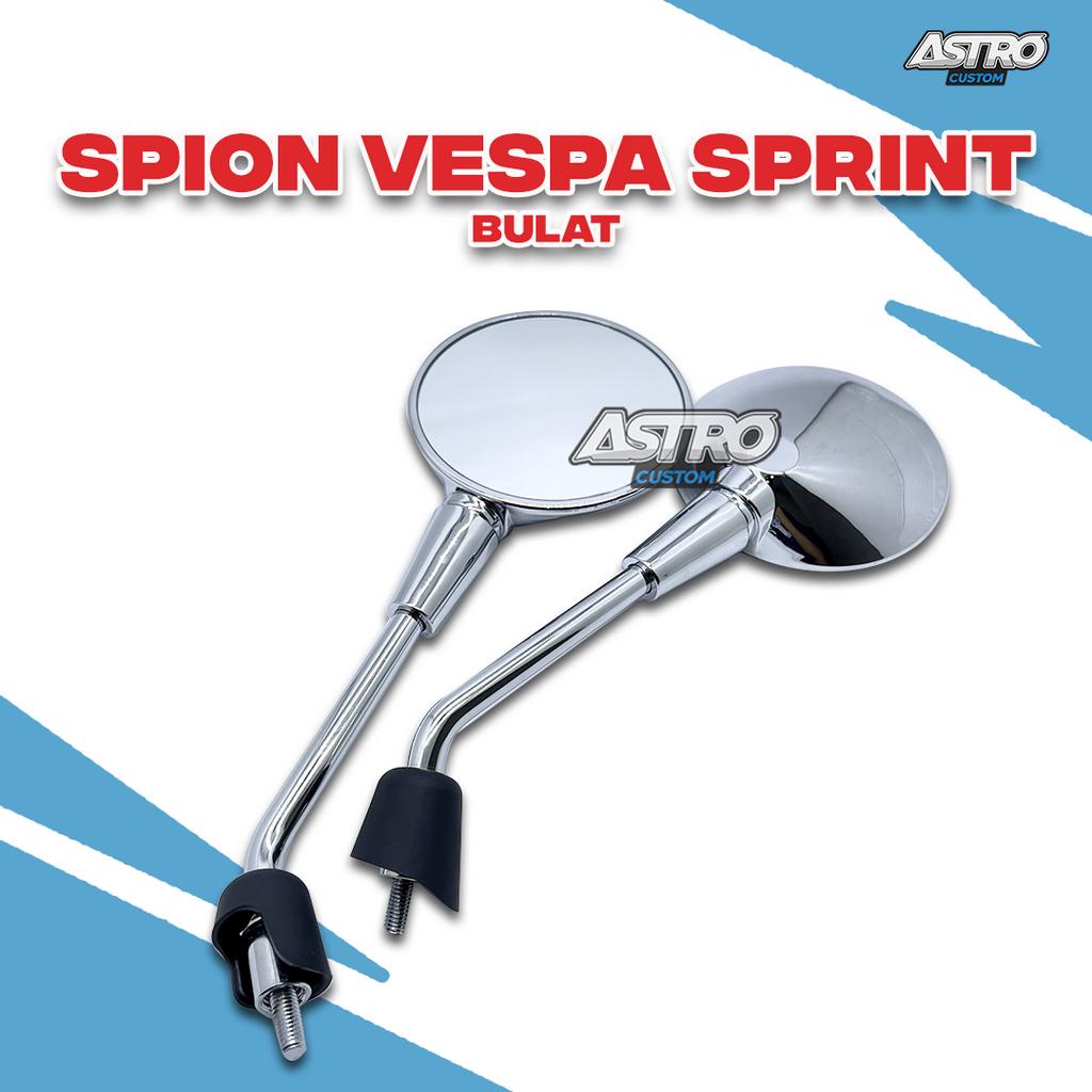 Jual Spion Vespa Sprint Oval Dan Bulat NPS Chrome Piaggio | Shopee ...